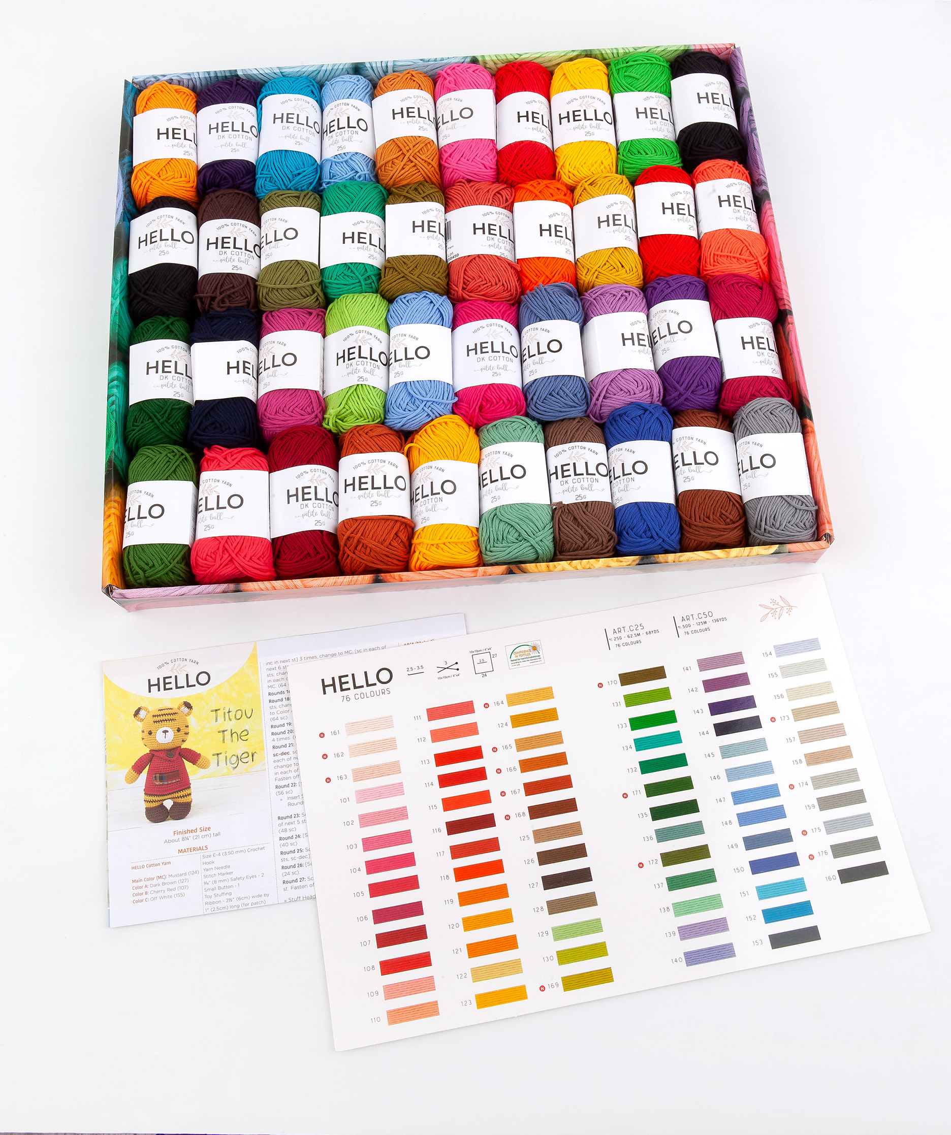 HELLO 40 Ball Yarn Pack - Vibrant | Creative Crafting World