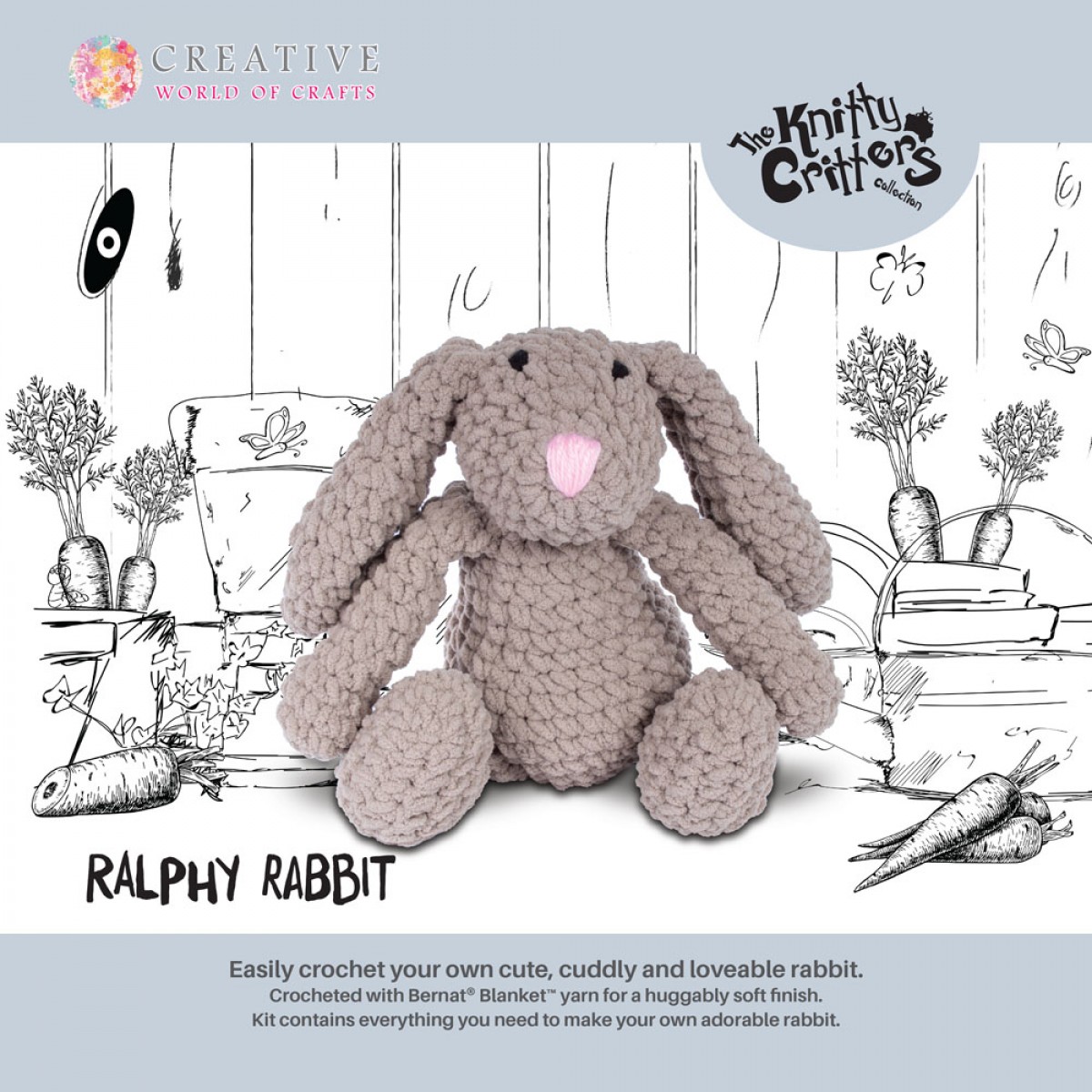 Knitty Critters - Classic Critters - Ralphy Rabbit | Creative Crafting ...