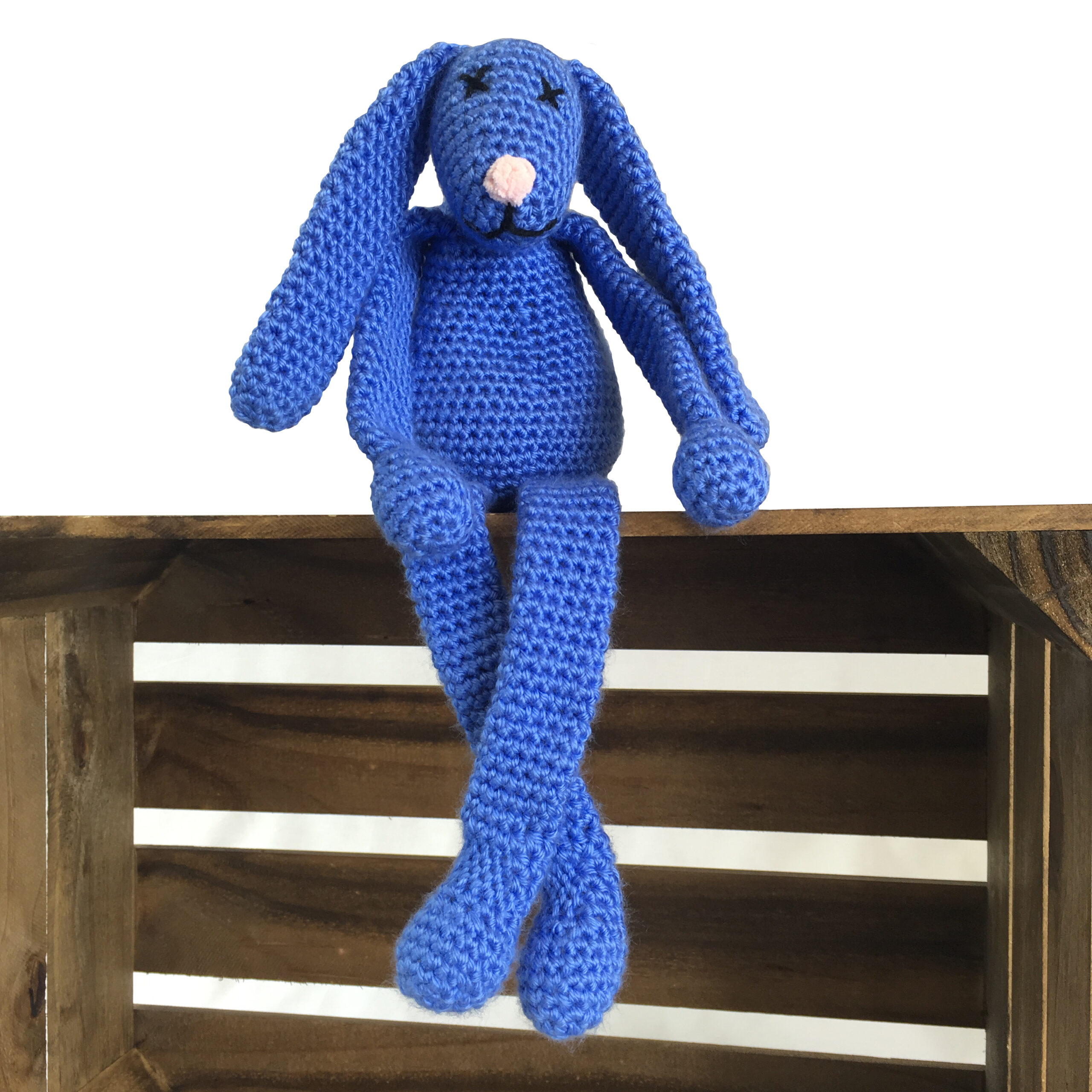 Knitty Dritters - Potting Shed Bunny Crochet Kit - Blue