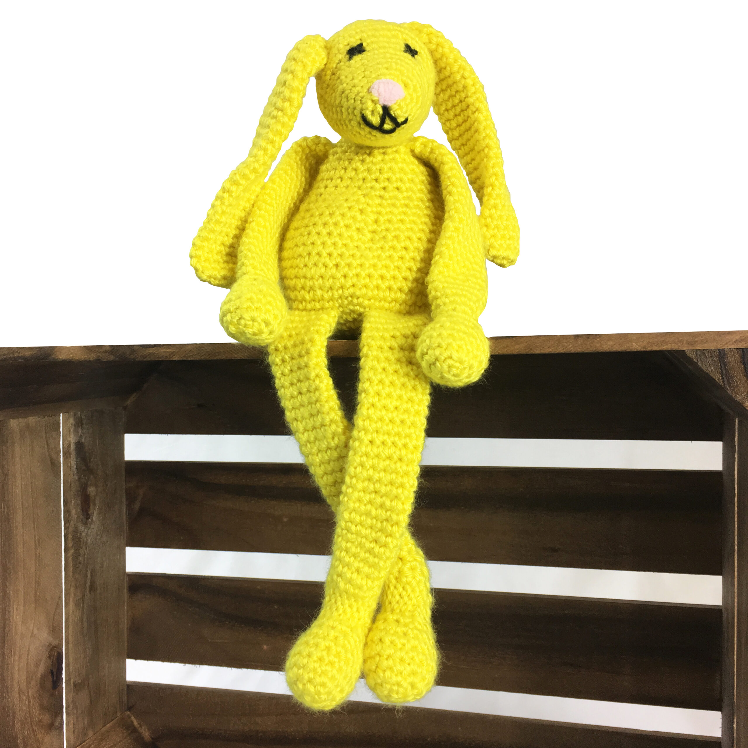 Knitty Critters - Potting Shed Bunny Crochet Kit - Yellow