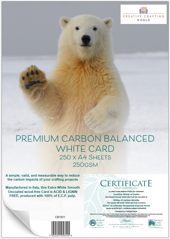 White Card - 250gsm - 250 A4 Sheets