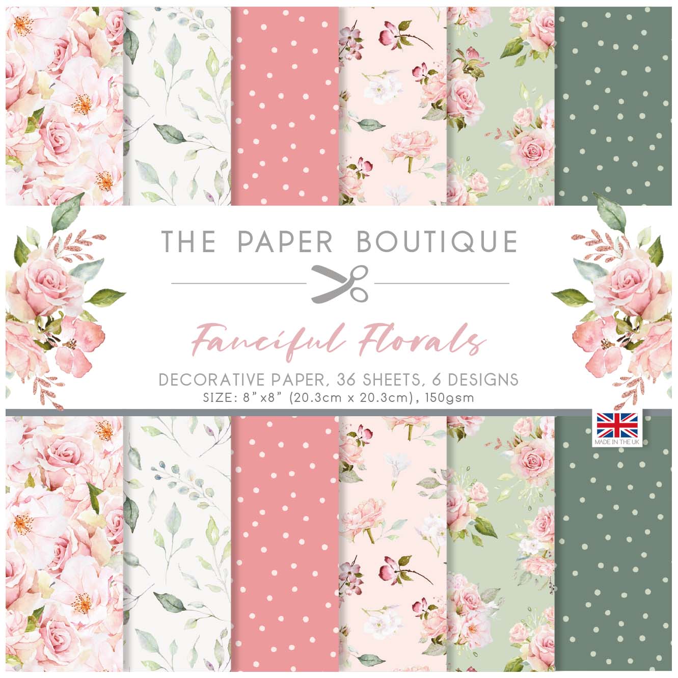 The Paper Boutique Sweet Tweets 8" x 8" Paper Pad