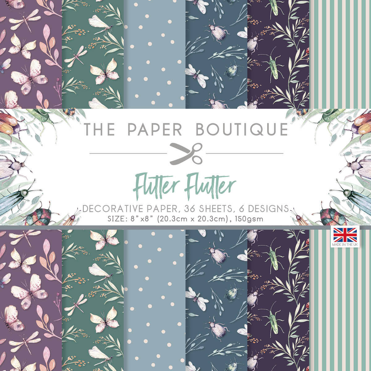 The Paper Boutique Sweet Tweets 8" x 8" Paper Pad