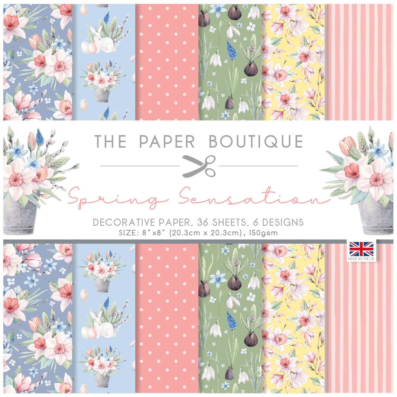 The Paper Boutique Sweet Tweets 8" x 8" Paper Pad