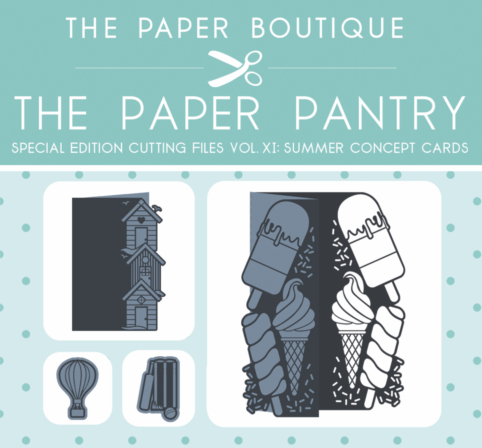 The Paper Pantry Cutting Files & 50 Shades of Colour Paper Collection ...