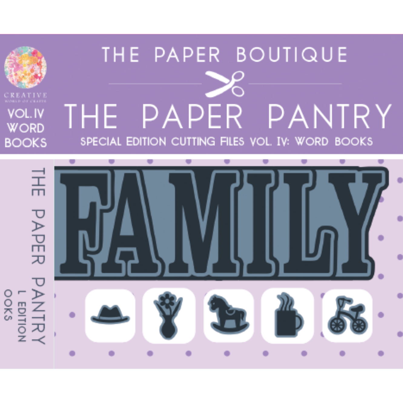 The Paper Pantry Cutting Files & 50 Shades of Colour Paper Collection Vol III USB