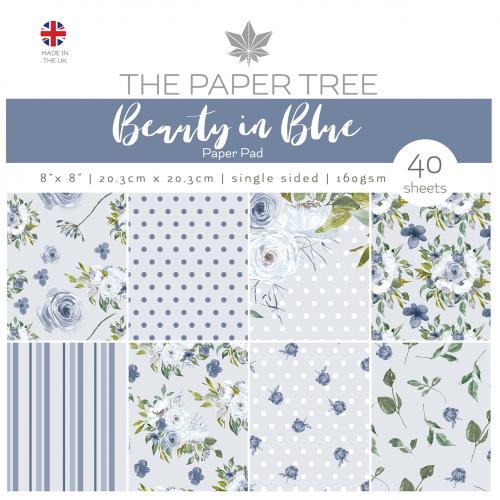 The Paper Tree Beauty in Blue 8" x 8" Paper Pad